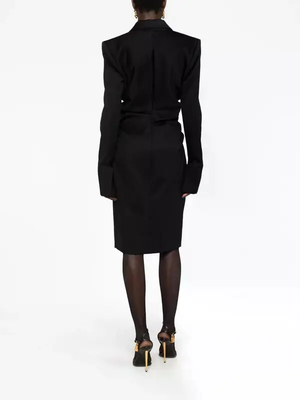 TOM FORD Tailored Ruched Midi Dress