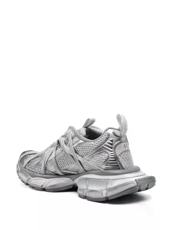 Balenciaga 3xl Extreme Lace Up Sneakers - Silver