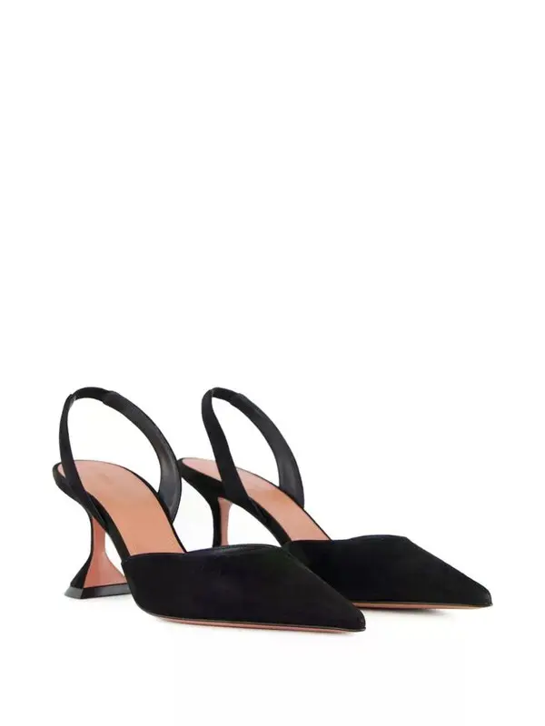 Amina Muaddi 70mm Holli Slingback Pumps