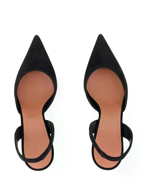 Amina Muaddi 70mm Holli Slingback Pumps