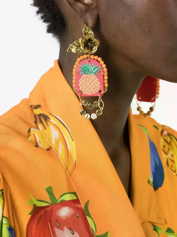 AMIR SLAMA Pineapple-motif Drop Earrings