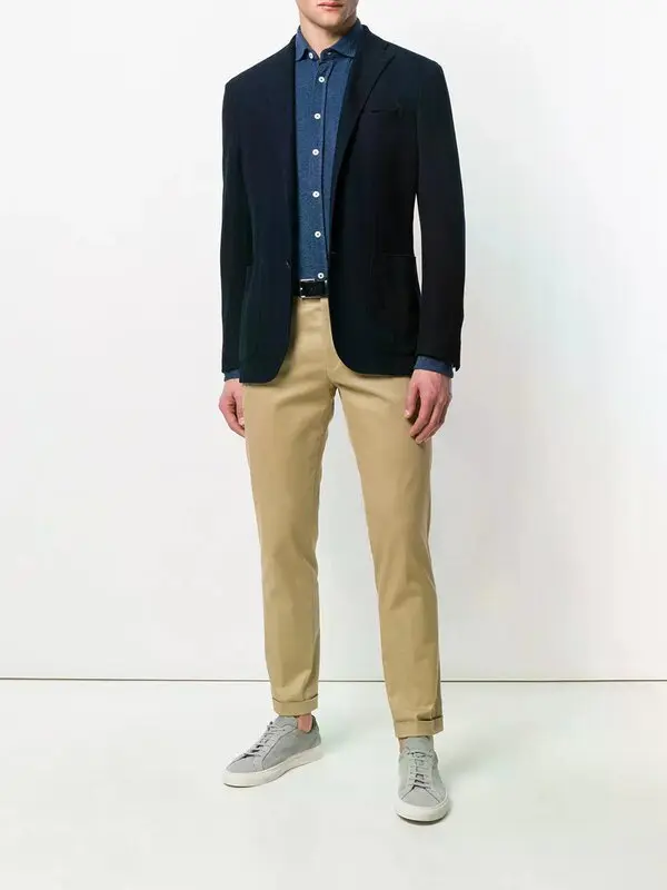 BARBA NAPOLI Long Sleeve Polo Shirt