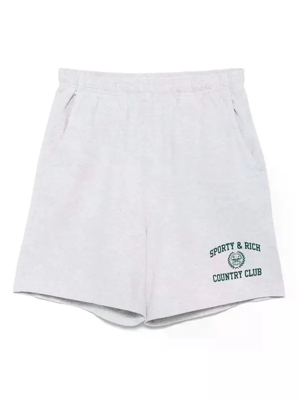 SPORTY & RICH Varsity Crest Gym Shorts