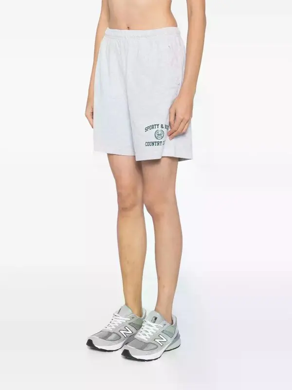 SPORTY & RICH Varsity Crest Gym Shorts