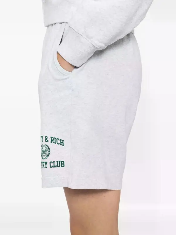 SPORTY & RICH Varsity Crest Gym Shorts