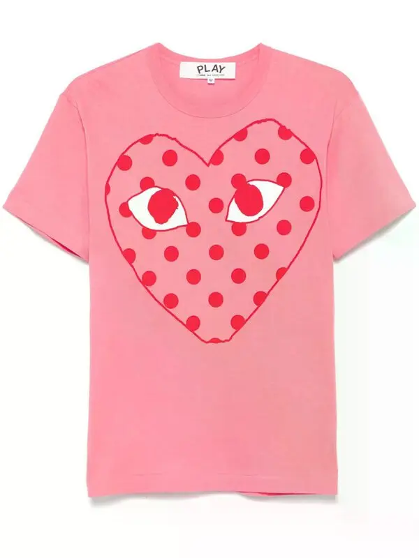 Play Comme Des Garcon Heart-print T-shirt