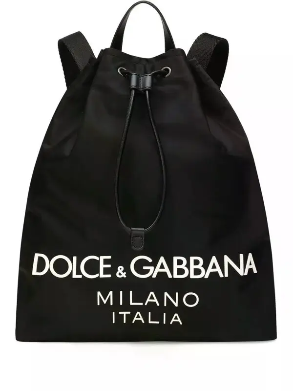 Dolce & Gabbana Logo-print Backpack - Black