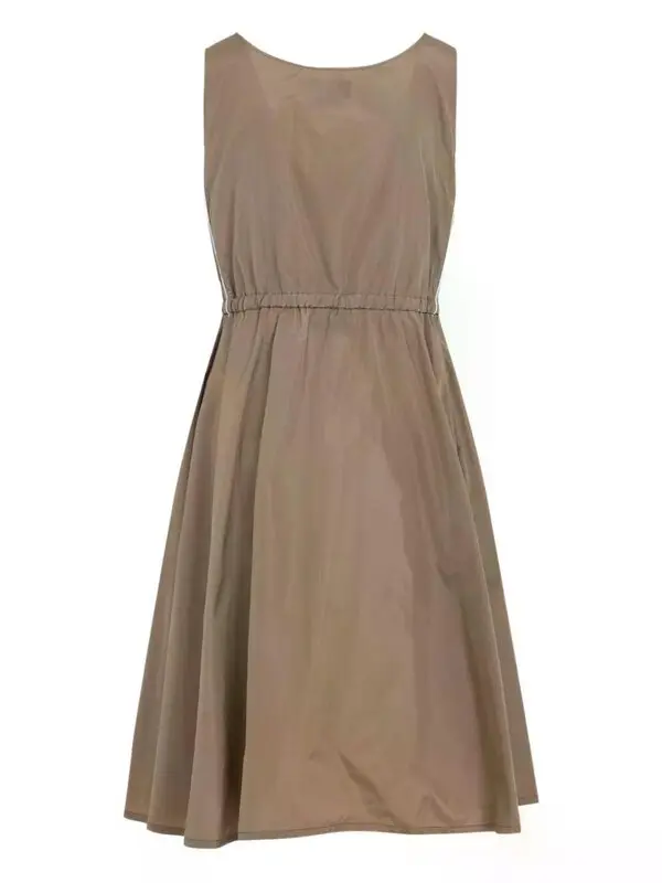 Miu Miu Drawstring-waist Dress - Neutrals