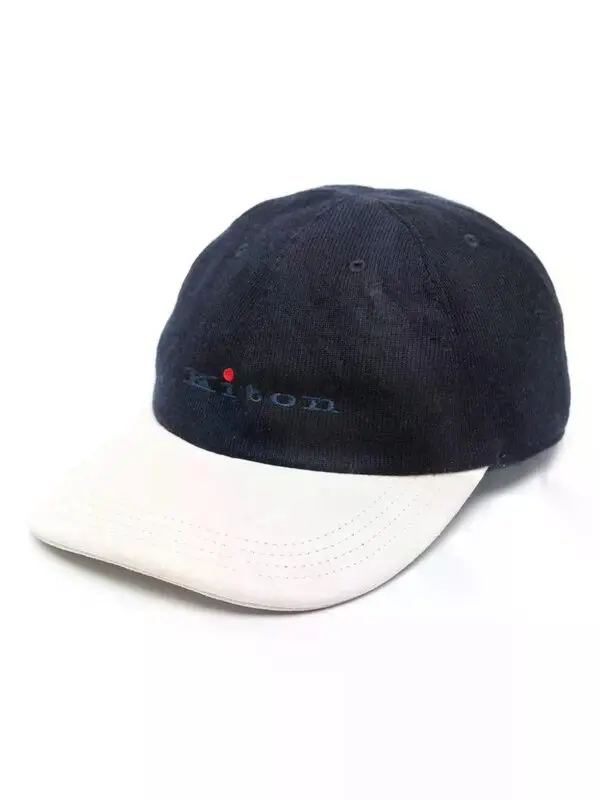 Kiton Logo-embroidered Baseball Cap - Blue