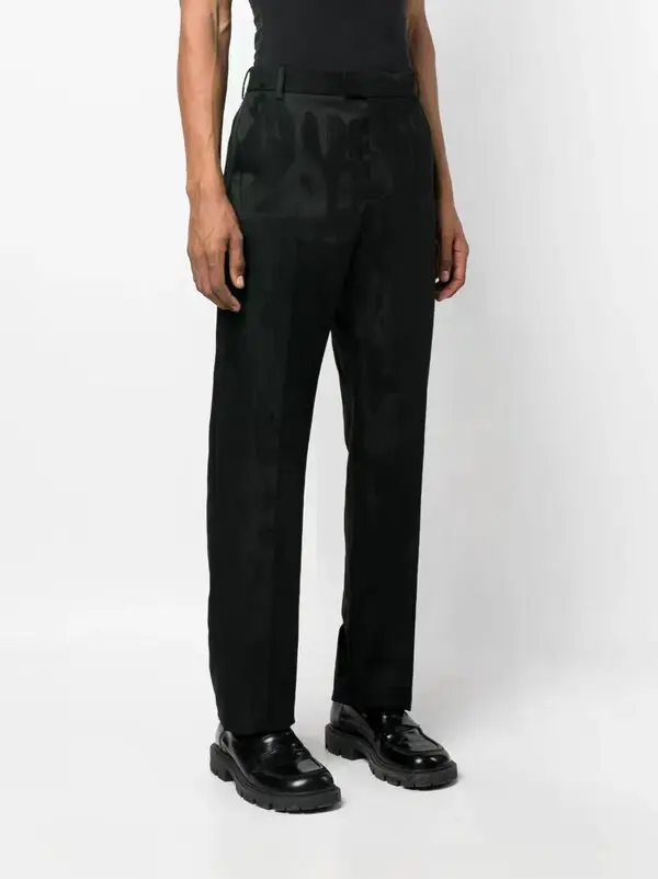 Alexander McQueen Jacquard Tailored Trousers