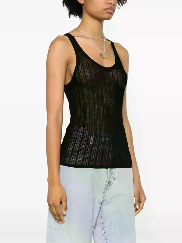 Isabel Marant Étoile Dorsia Open-knit Top - Black