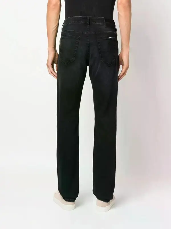 Jacob Cohen Logo-patch Straight-leg Jeans - Black