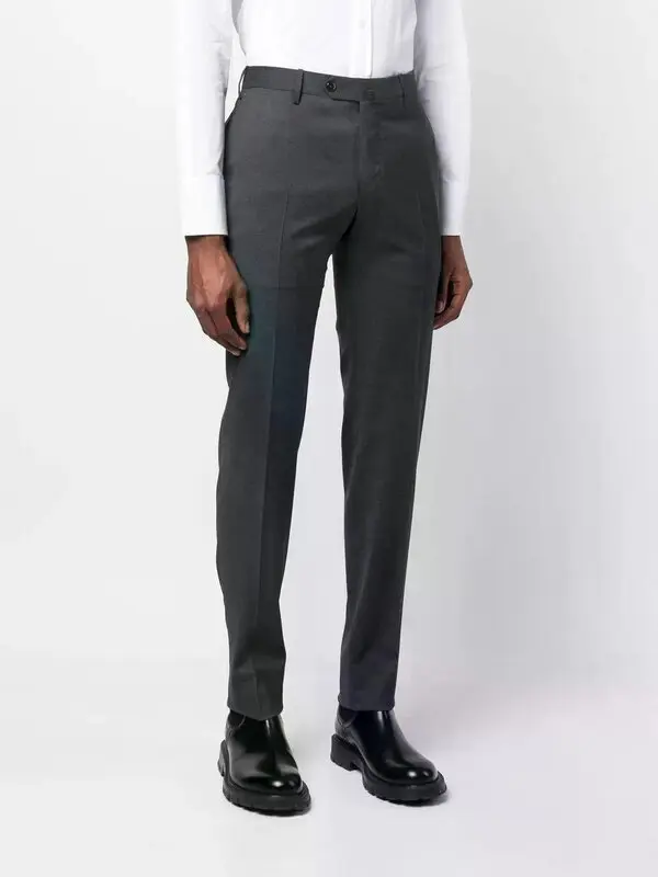 PT TORINO Tailored-cut Tapered Trousers