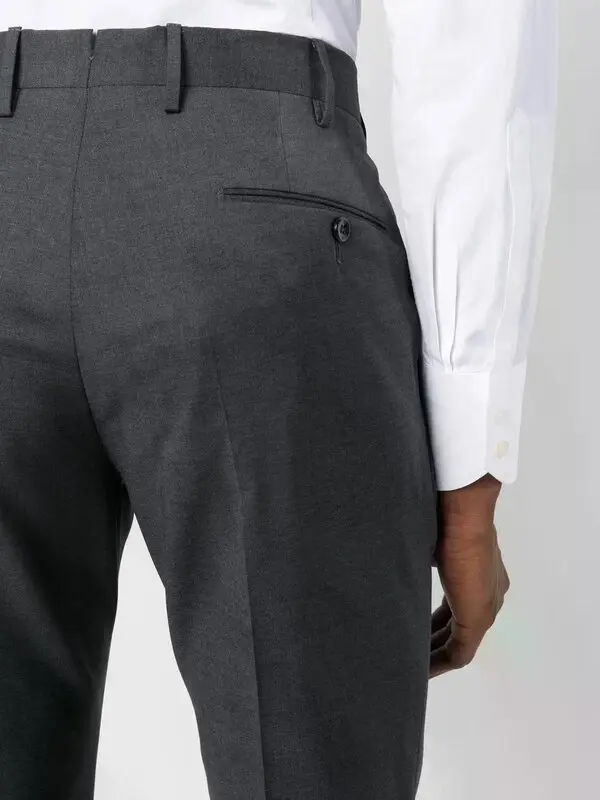PT TORINO Tailored-cut Tapered Trousers