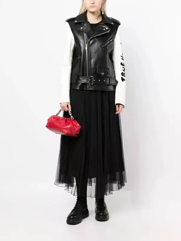 Comme Des Garçons Contrasting-sleeves Biker Jacket