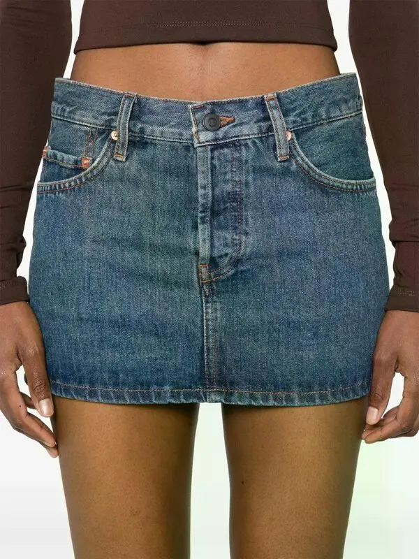Wardrobe.NYC Micro Mini Denim Skirt
