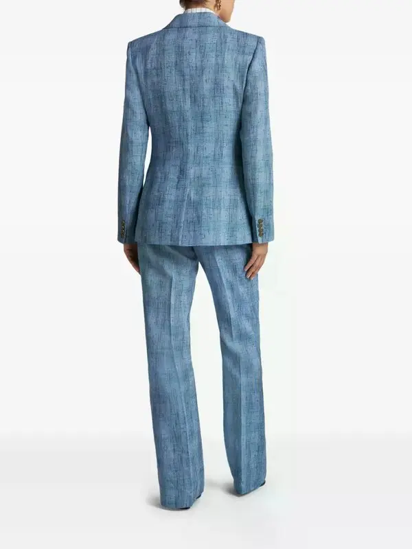 Etro Double-breasted Check Blazer