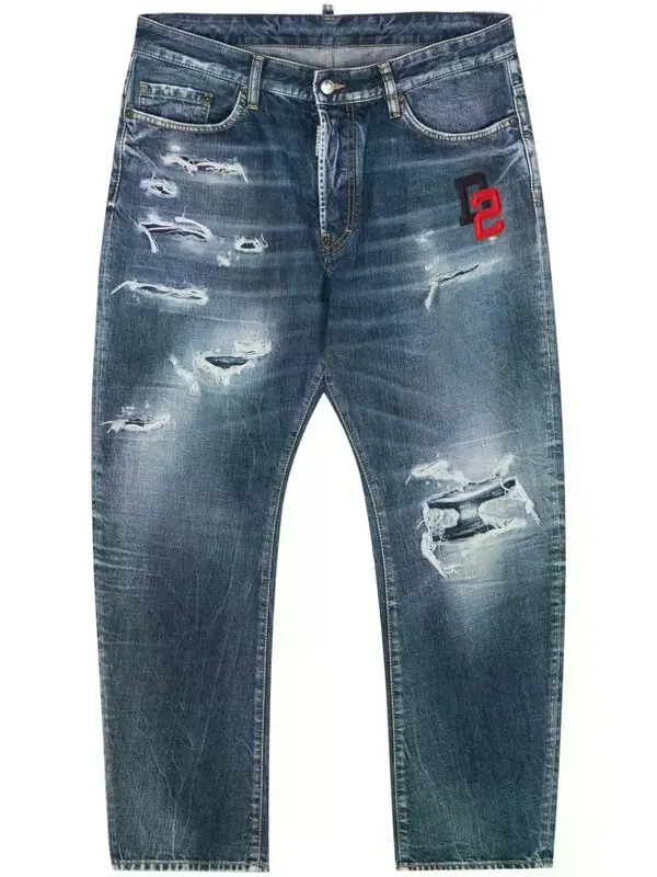 Dsquared2 Ripped Cropped Jeans