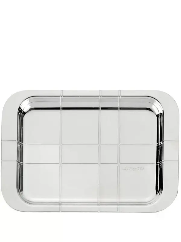 Christofle Graphik Rectangular Tray - Silver