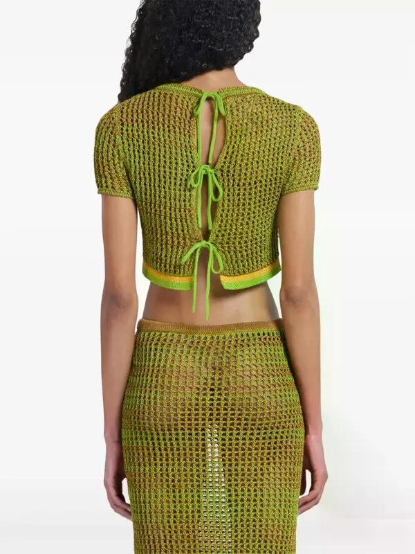 Marni Crochet-knit Cropped Top