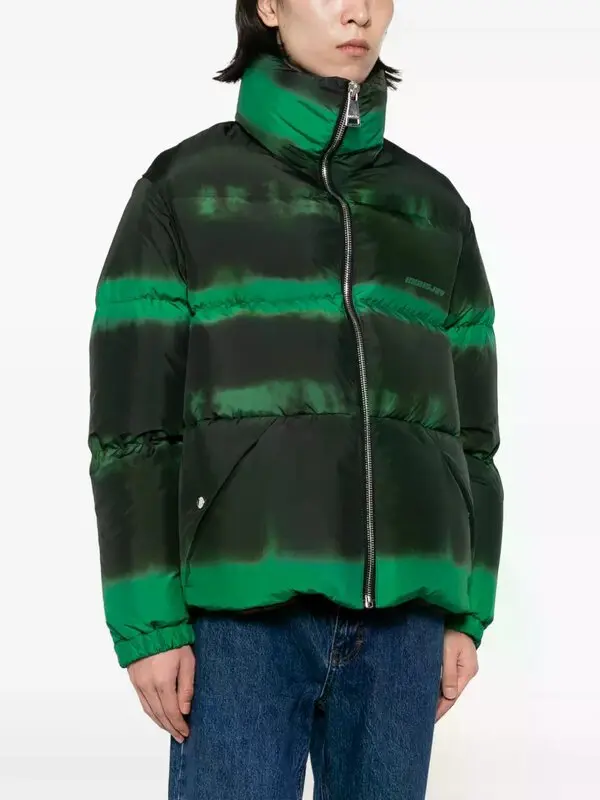 Khrisjoy Faded-effect Puffer Jacket - Green