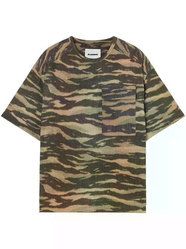 JIL SANDER Printed Cotton T-shirt