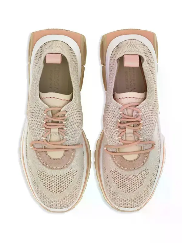 FERRAGAMO Gancini Panelled Sneakers - Grey