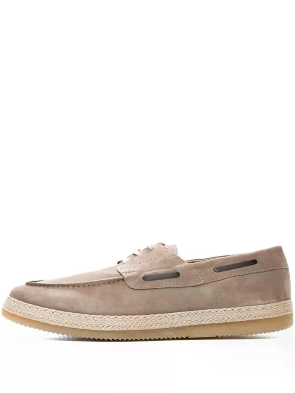 POCHE PARIS Suede Boat Shoes