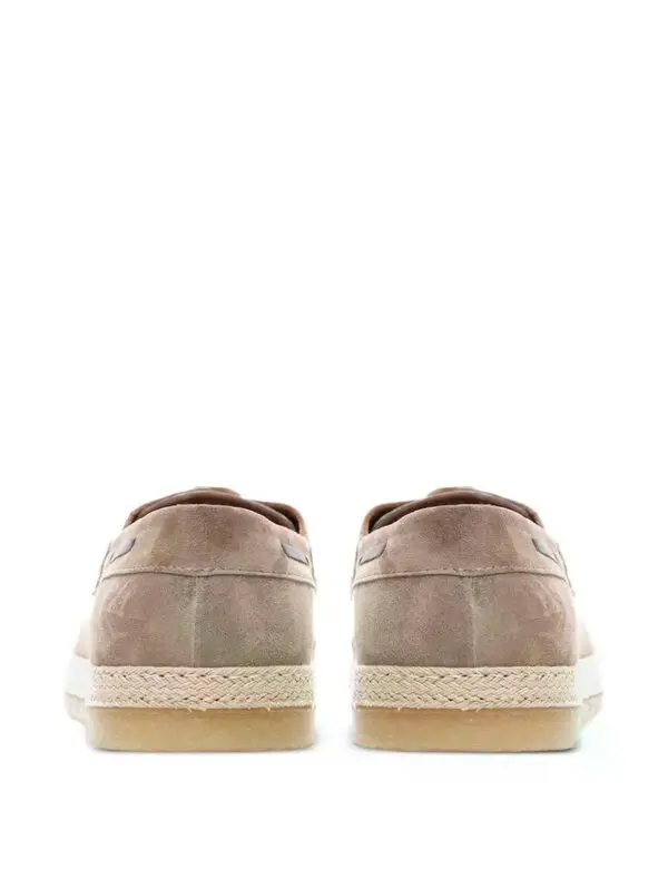 POCHE PARIS Suede Boat Shoes