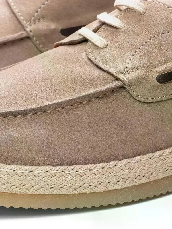 POCHE PARIS Suede Boat Shoes