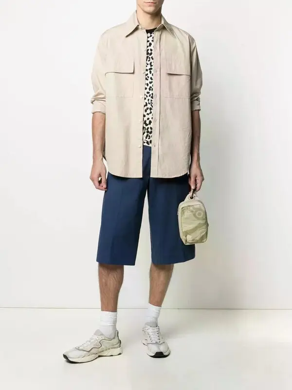 Kenzo Long Cotton Shorts