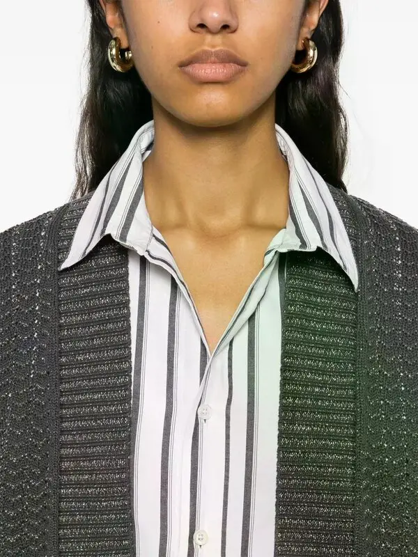 Eleventy Metallic-threading Cardigan