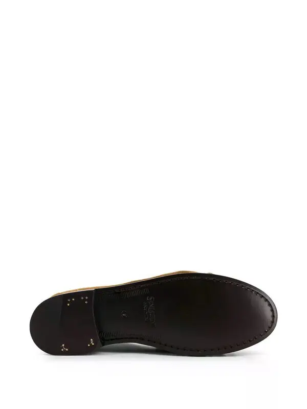Saint Laurent Le Supple Penny-detail Loafers - Brown
