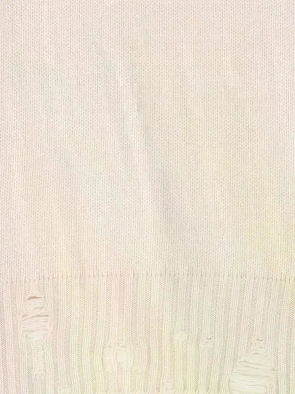 CANESSA Destroyed-detailing Cashmere Sweater