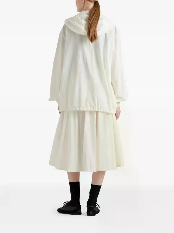 Prada Pongé Blouson Jacket - Neutrals