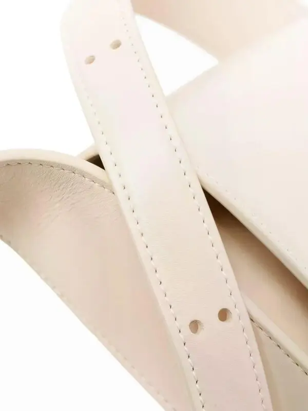 JIL SANDER Leather Shoulder Bag - Neutrals