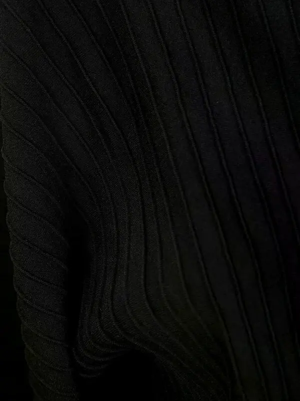 MRZ Ribbed Crew Neck Cropped Jumper