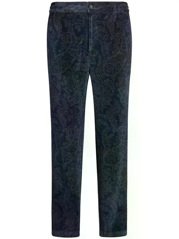 Etro Paisley Jacquard Slim-cut Trousers