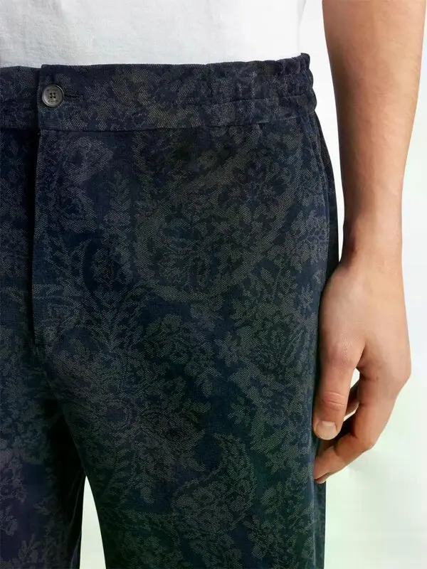Etro Paisley Jacquard Slim-cut Trousers