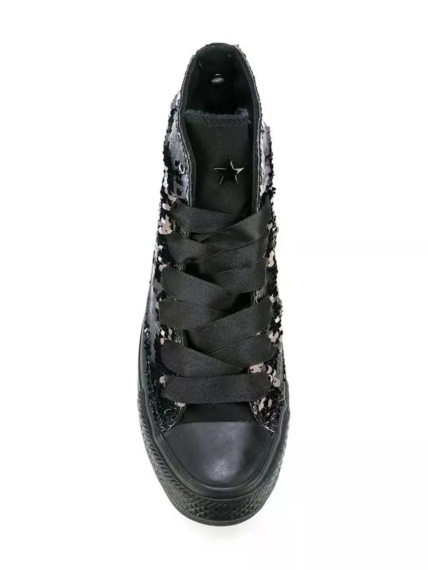 CONVERSE All Star Sequin Hi-top Sneakers - Black