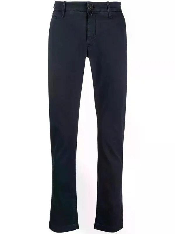 Jacob Cohen Low-rise Straight-leg Trousers - Blue