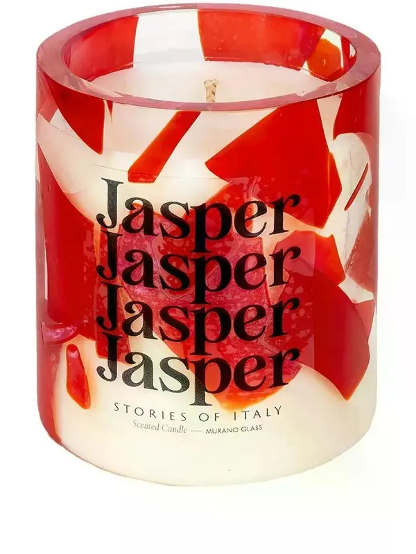 STORIES OF ITALY Jasper Scented Candle - Red