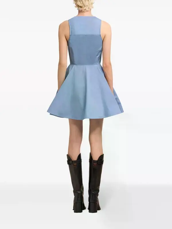 AMI Paris Sleeveless Flared Minidress