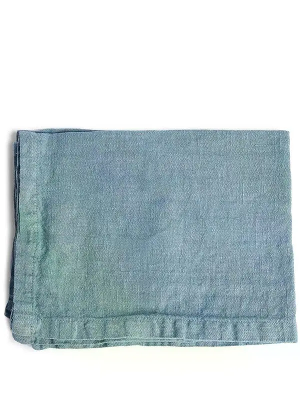ONCE MILANO Tonal-stitching Linen Placemats - Blue