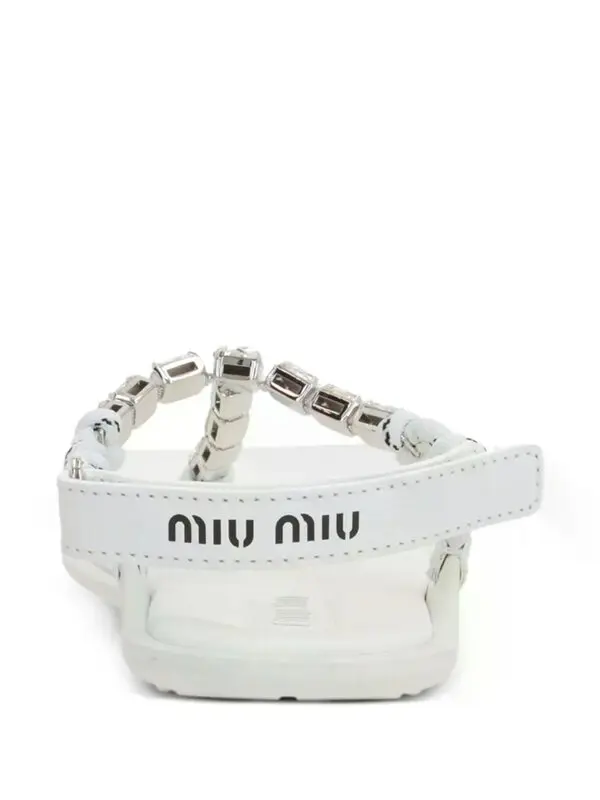 Miu Miu Riviere Leather Thong Sandals