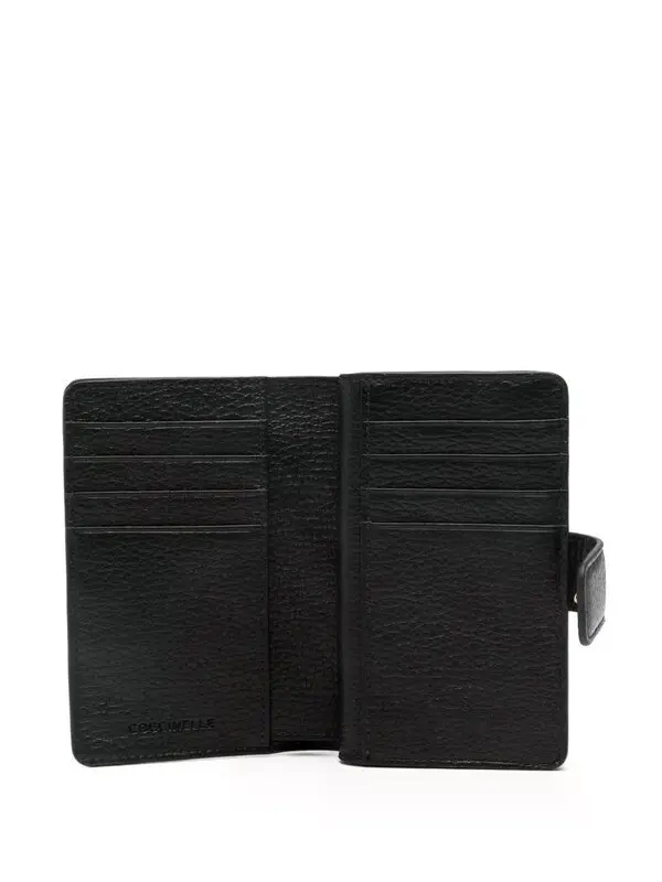 COCCINELLE Metallic Soft Leather Wallet - Black