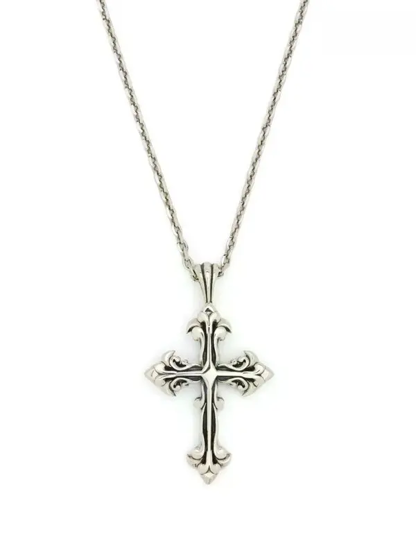 Emanuele Bicocchi Avelli Cross-pendant Necklace - Silver