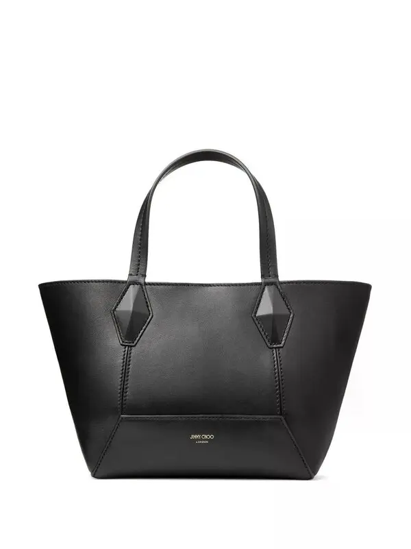 JIMMY CHOO Small Diamond Tote Bag - Black