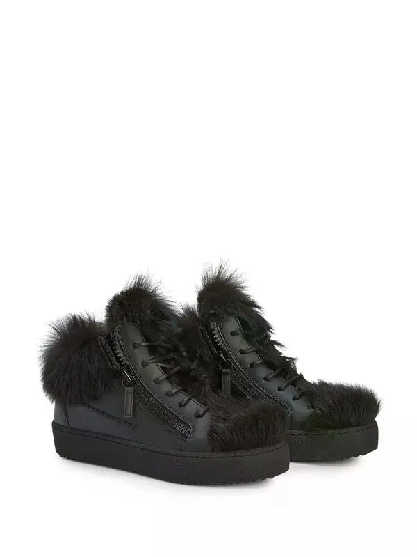 GIUSEPPE ZANOTTI Marlena Winter Mid-top Sneakers - Black