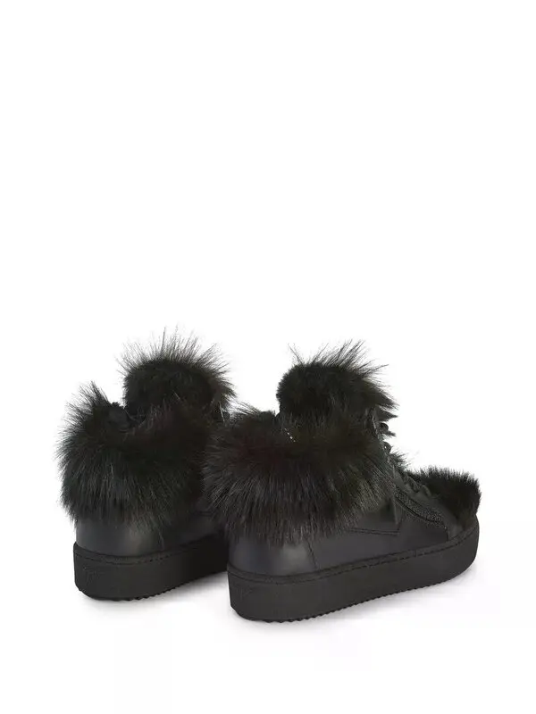 GIUSEPPE ZANOTTI Marlena Winter Mid-top Sneakers - Black